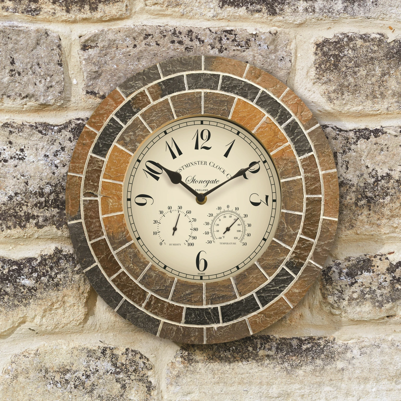 Stonegate Mosaic Garden Clock - Cowell's Garden Centre | Woolsington