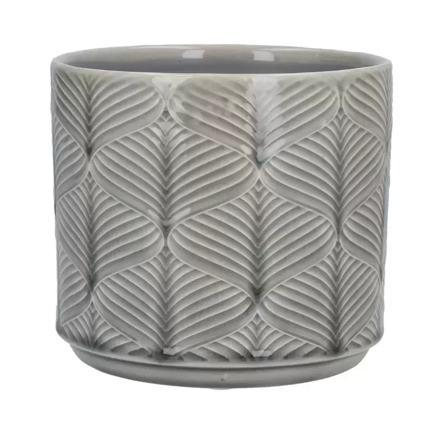 Wavy Grey Pot - Small - Cowell's Garden Centre | Woolsington