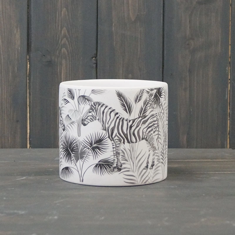 Zebra Print Pot Ø14cm - Cowell's Garden Centre | Woolsington